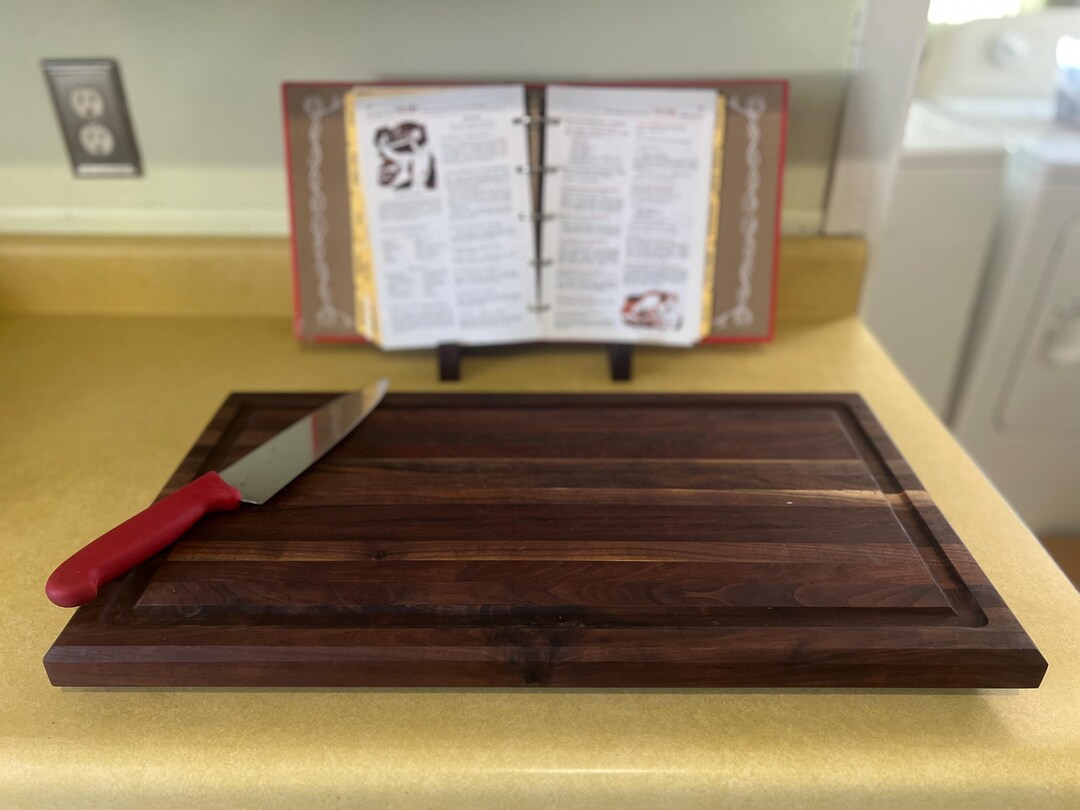 Walnut Edge Grain Cutting Board, Walnut Chopping Block, Wedding Gift ...