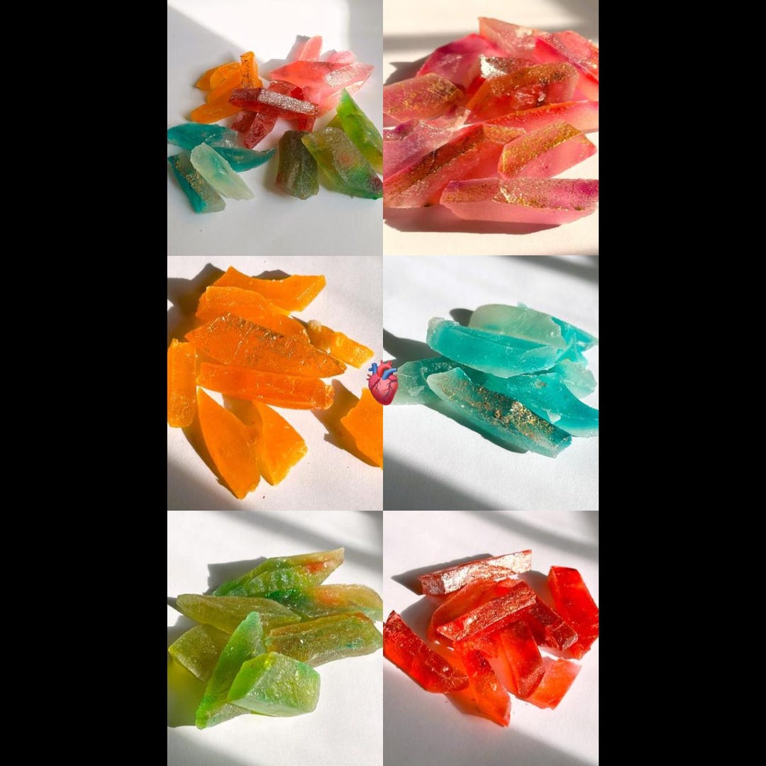 Crystal Candy Kohakutou Japanese Crystal Candy Edible Handmade Gemstone ...