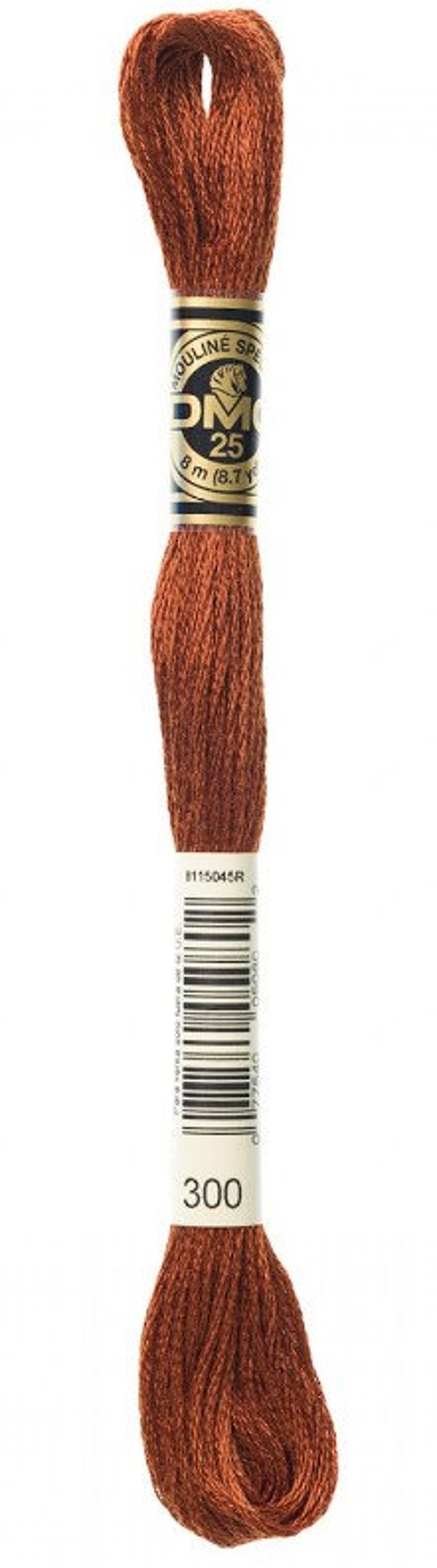 300 - DMC 6-strand Embroidery Floss; Cotton Floss; Cross Stitch; Sewing ...