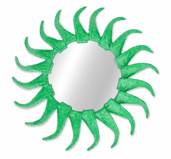 Spring Green Wall Mirrorsustainable Wall Artdecorative - Etsy