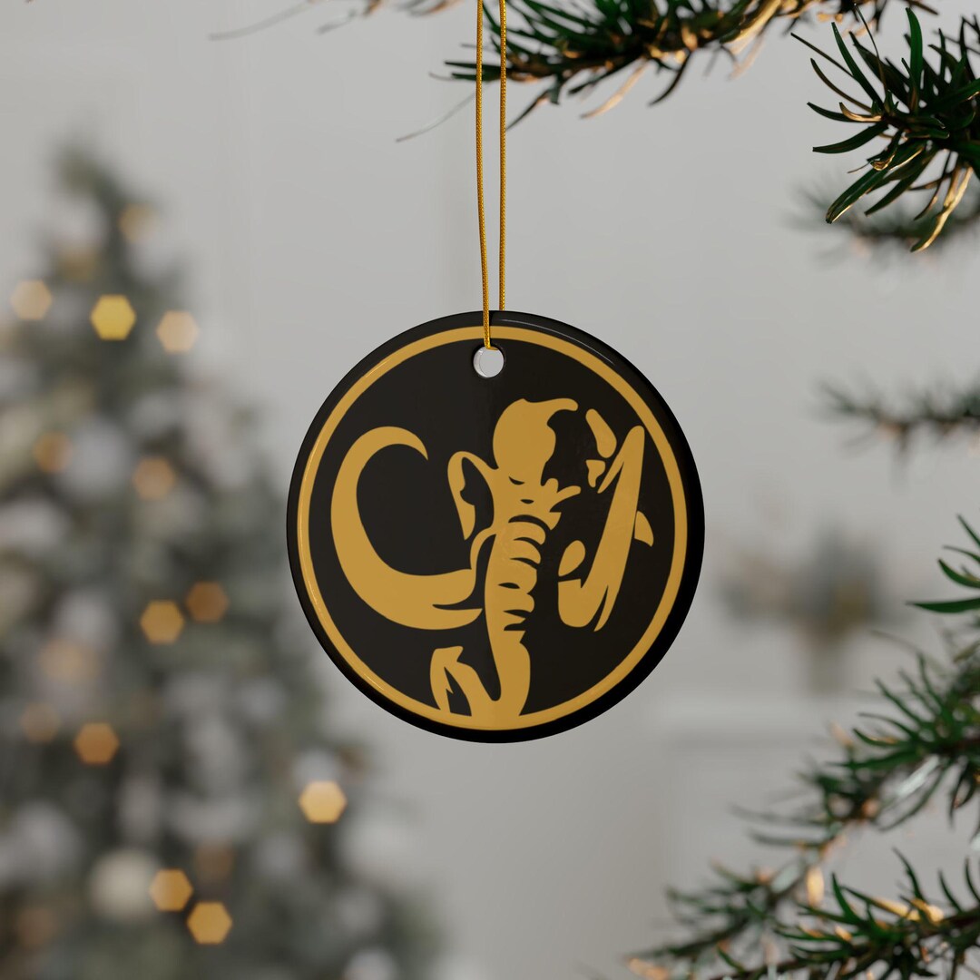 MMPR Black Mastodon Ceramic Christmas Ornament, Zyuranger Coin Inspired ...