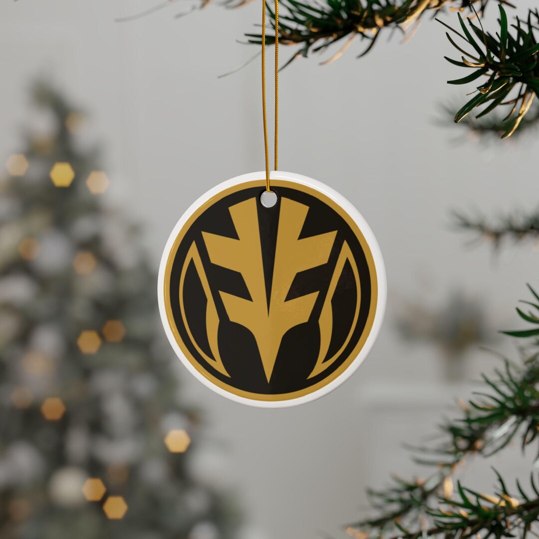 MMPR White Ranger Coin Ceramic Christmas Ornament - Etsy