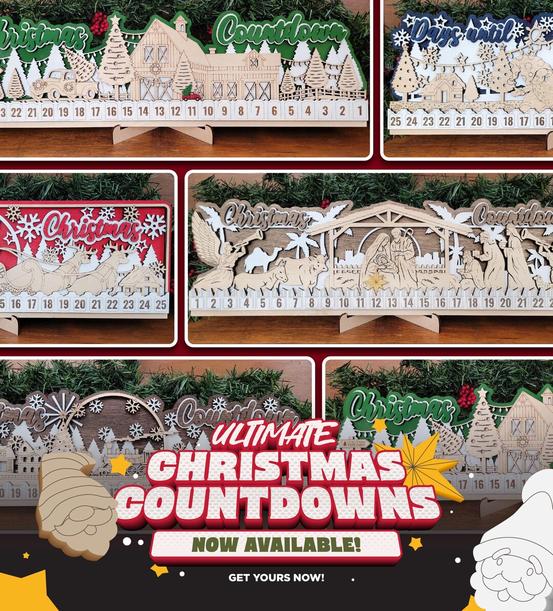 Ultimate Christmas Countdown Signage - Etsy