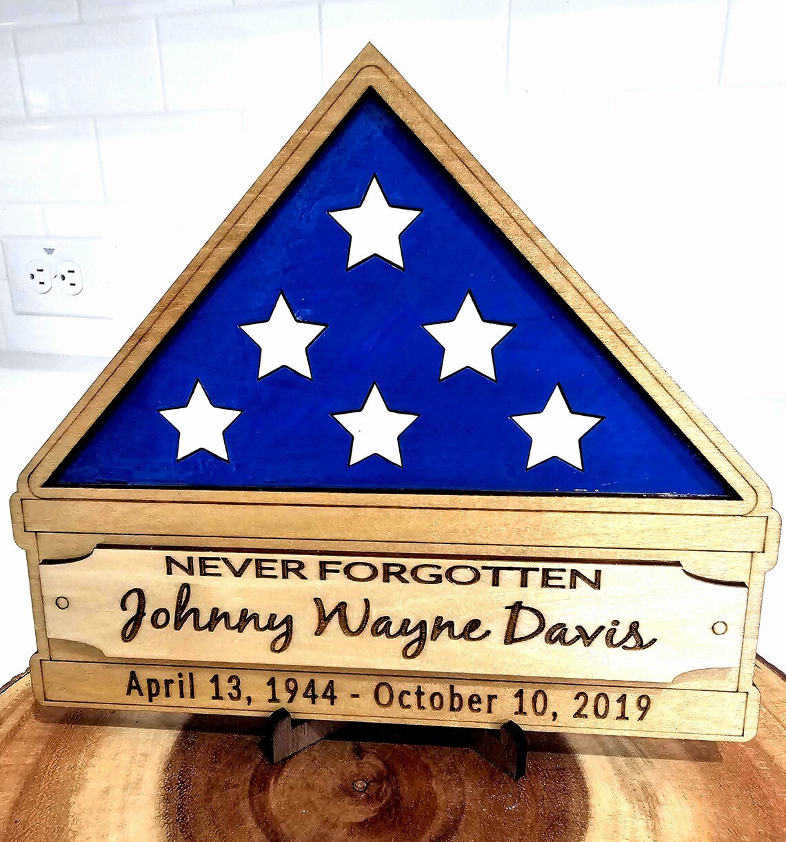 Memorial American Flag Plaque SVG File, Commercial Use SVG, Cut File ...