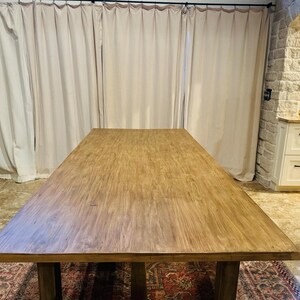 Handcrafted Rustic Farmhouse Family Style Dining Room Table 42.75w X ...