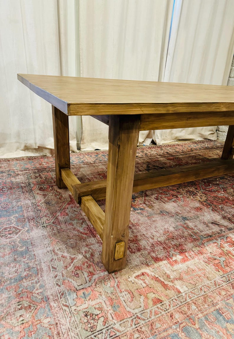 Handcrafted Rustic Farmhouse Family Style Dining Room Table 42.75w X ...