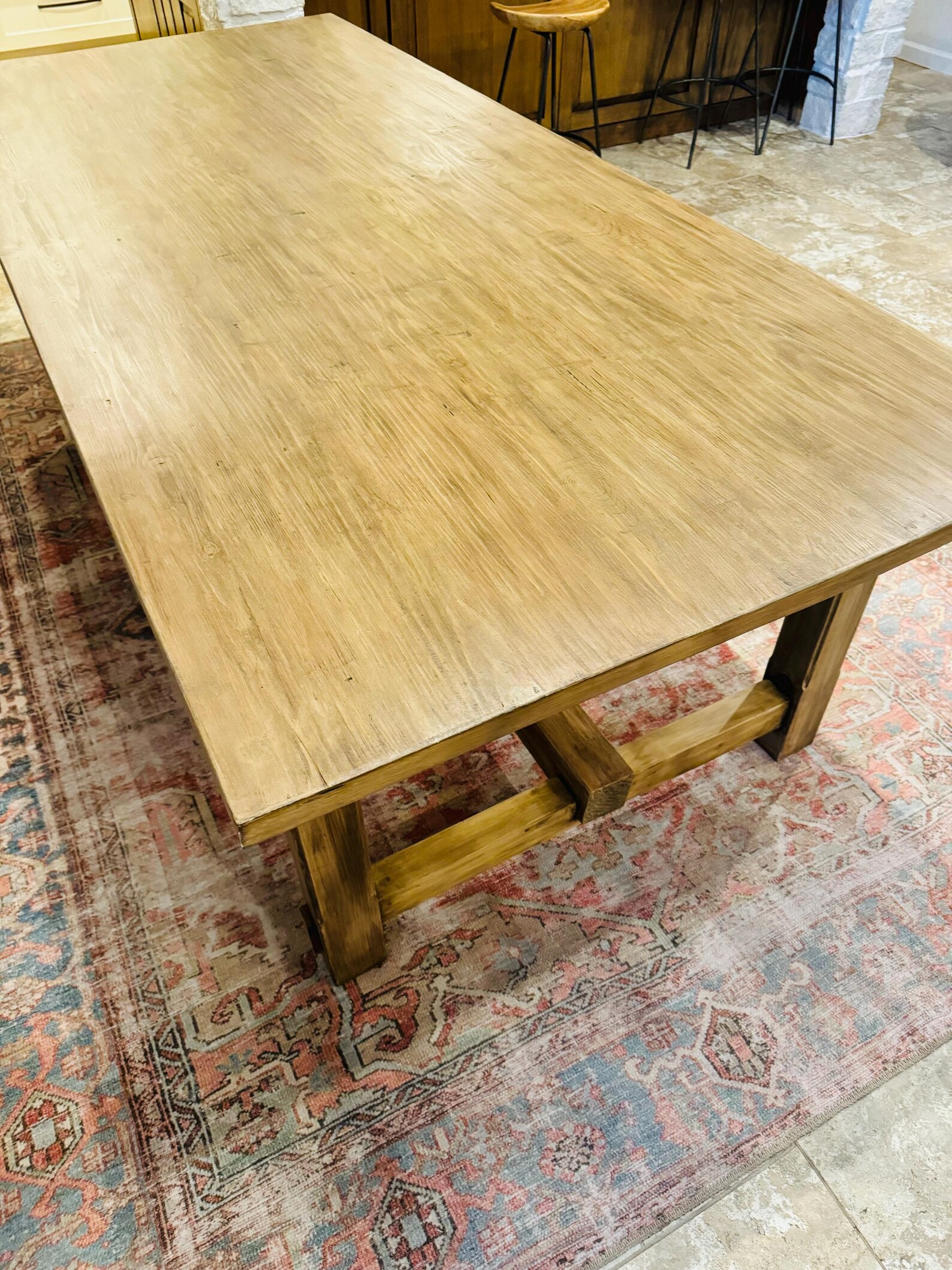 Handcrafted Rustic Farmhouse Family Style Dining Room Table 42.75w X ...