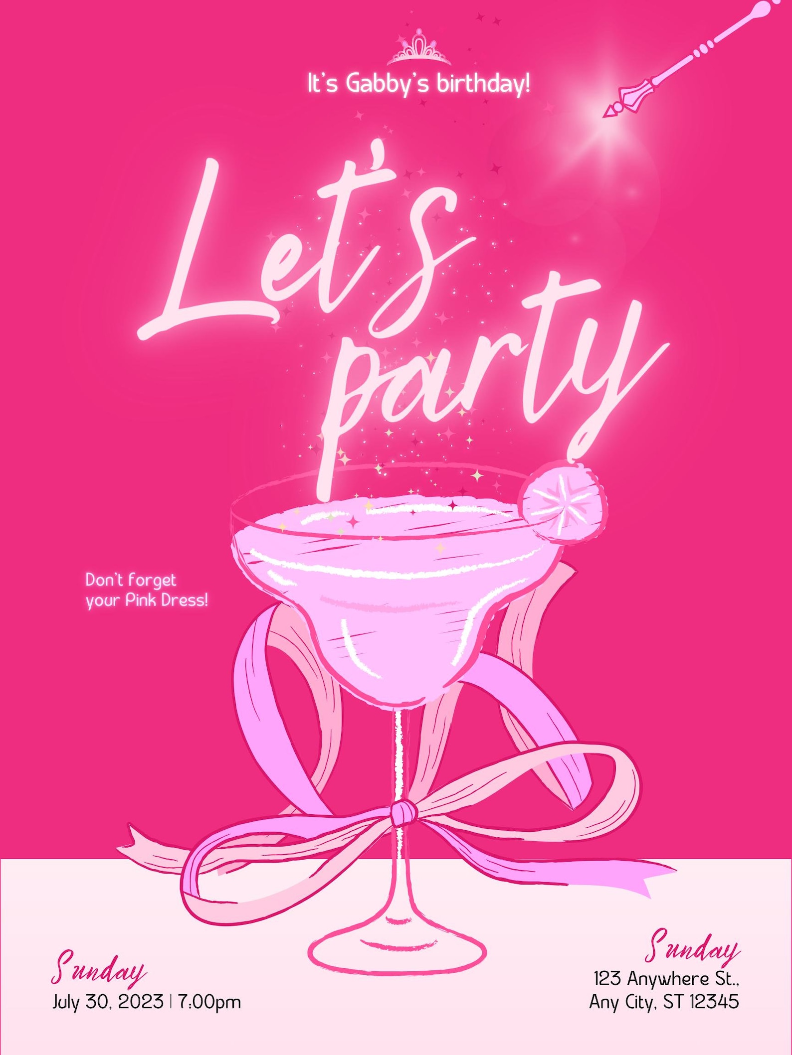 Editable Digital Birthday Party Invite Template - Etsy