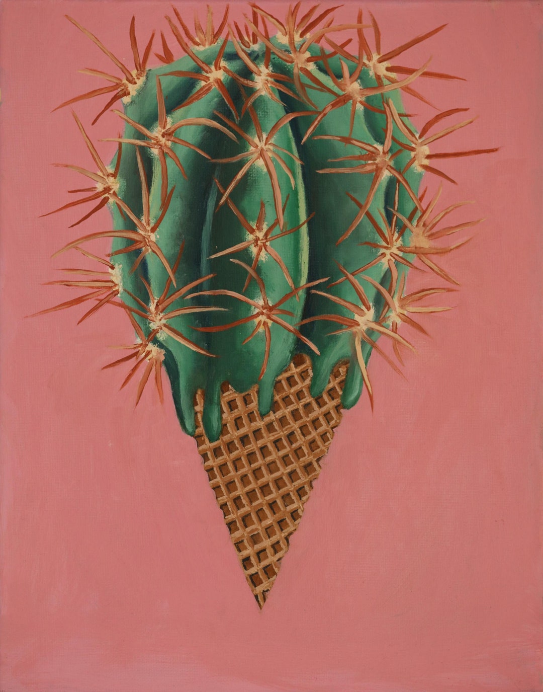 SPIKE Original Oil Painting - Etsy