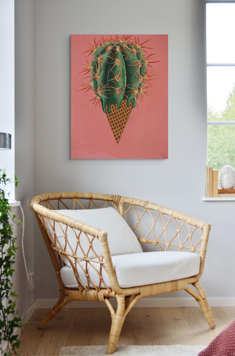 SPIKE Original Oil Painting - Etsy