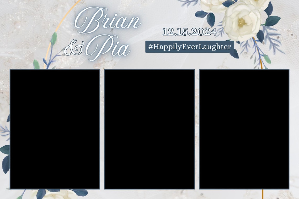 Photo Booth Design Templates, Simple Elegant - Etsy