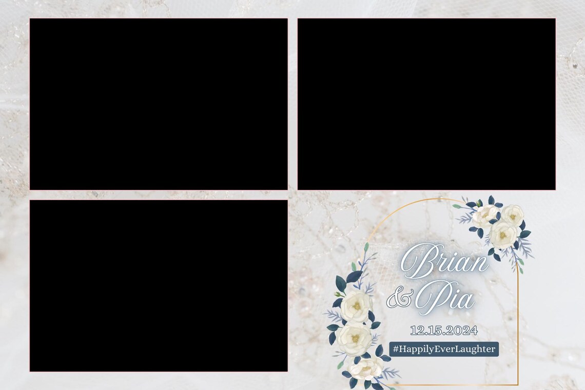 Photo Booth Design Templates, Simple Elegant - Etsy