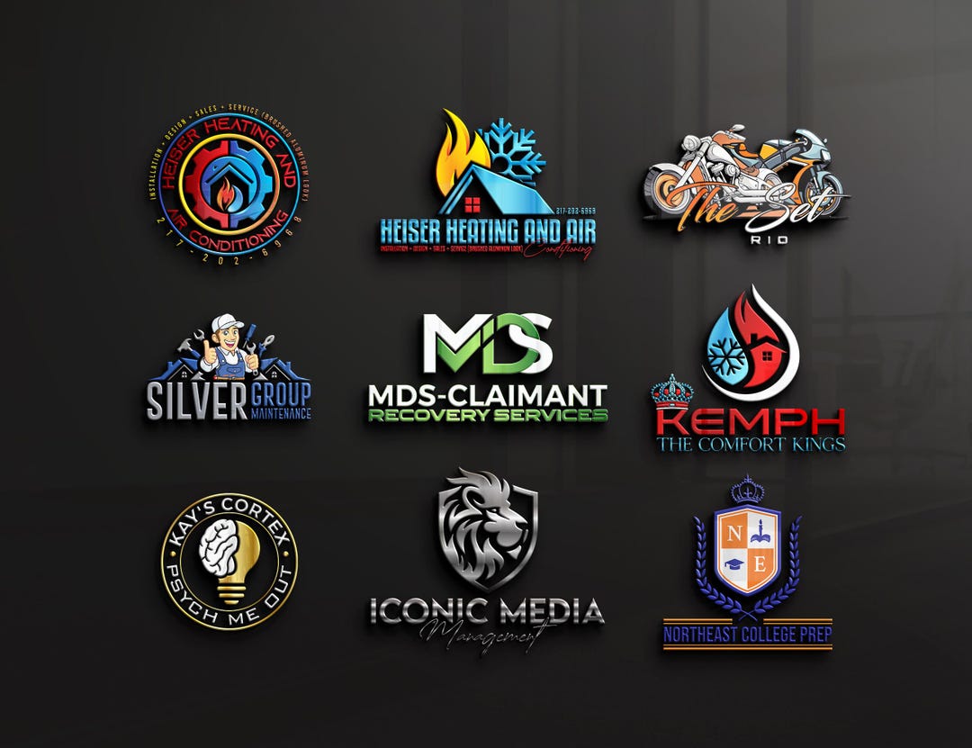 Custom 3D Logo Design: Modern Business Branding - Etsy