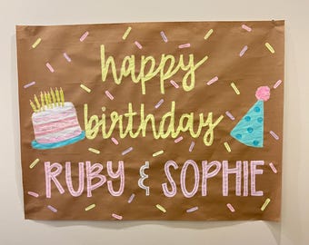 Hand Painted Brown Paper Graduate Sign - Etsy