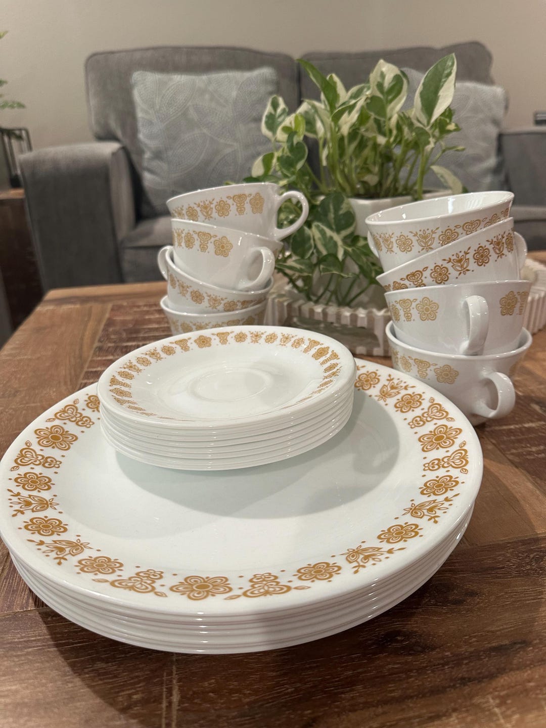 Butterfly Gold Corelle - Etsy