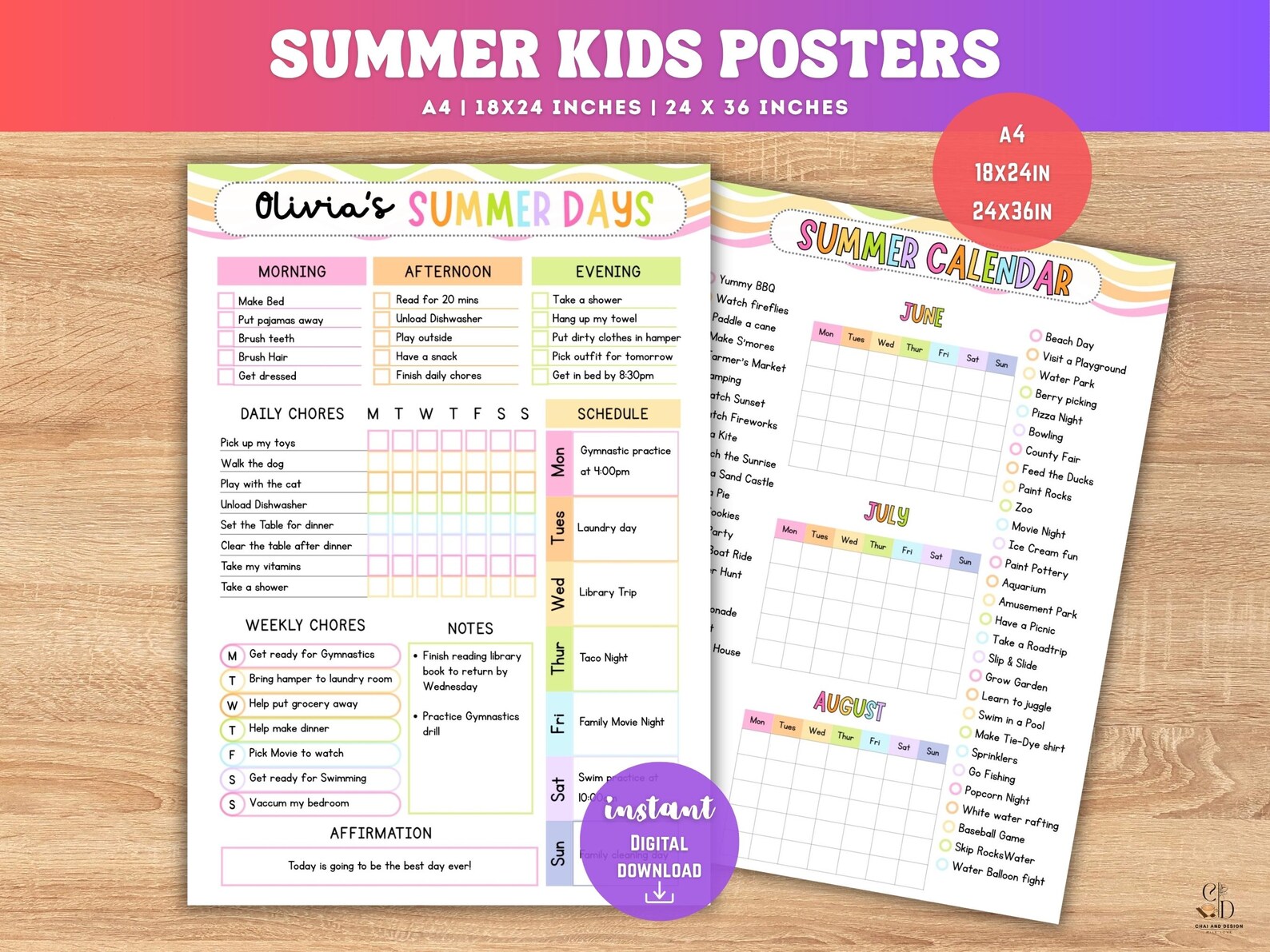 Summer Planner Kids Summer Printable Summer School Planner Summer Kids ...