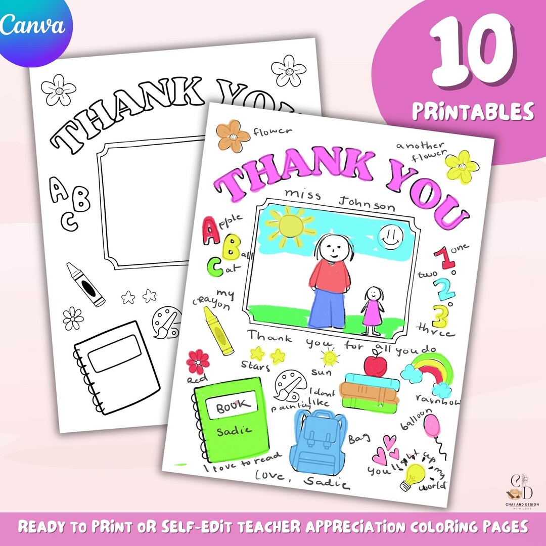 Teacher Appreciation Gifts Printable Teacher Appreciation Week Thank ...