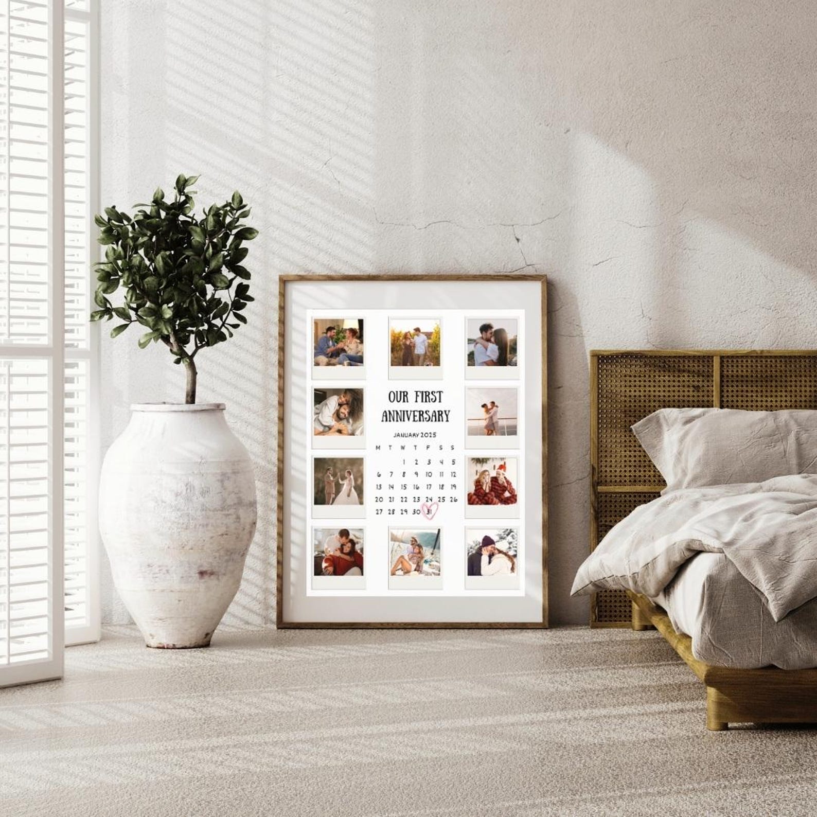 Custom Polaroid Collage Frame Anniversary 1 Year Anniversary Gift for ...