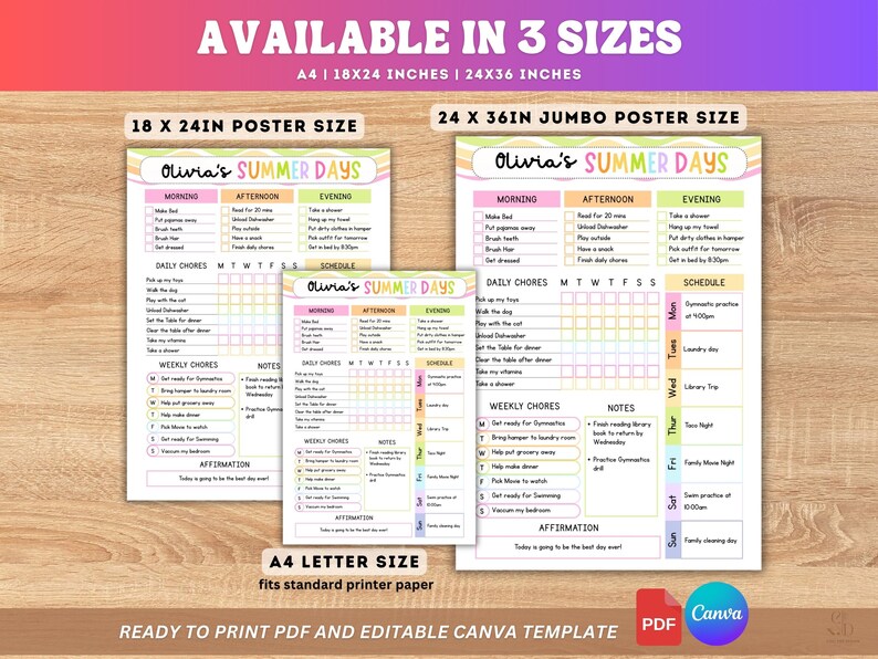 Summer Planner Kids Summer Printable Summer School Planner Summer Kids ...