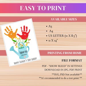 Fathers Day Handprint Craft, Fathers Day Gift, Hands Down Best Dad Ever ...