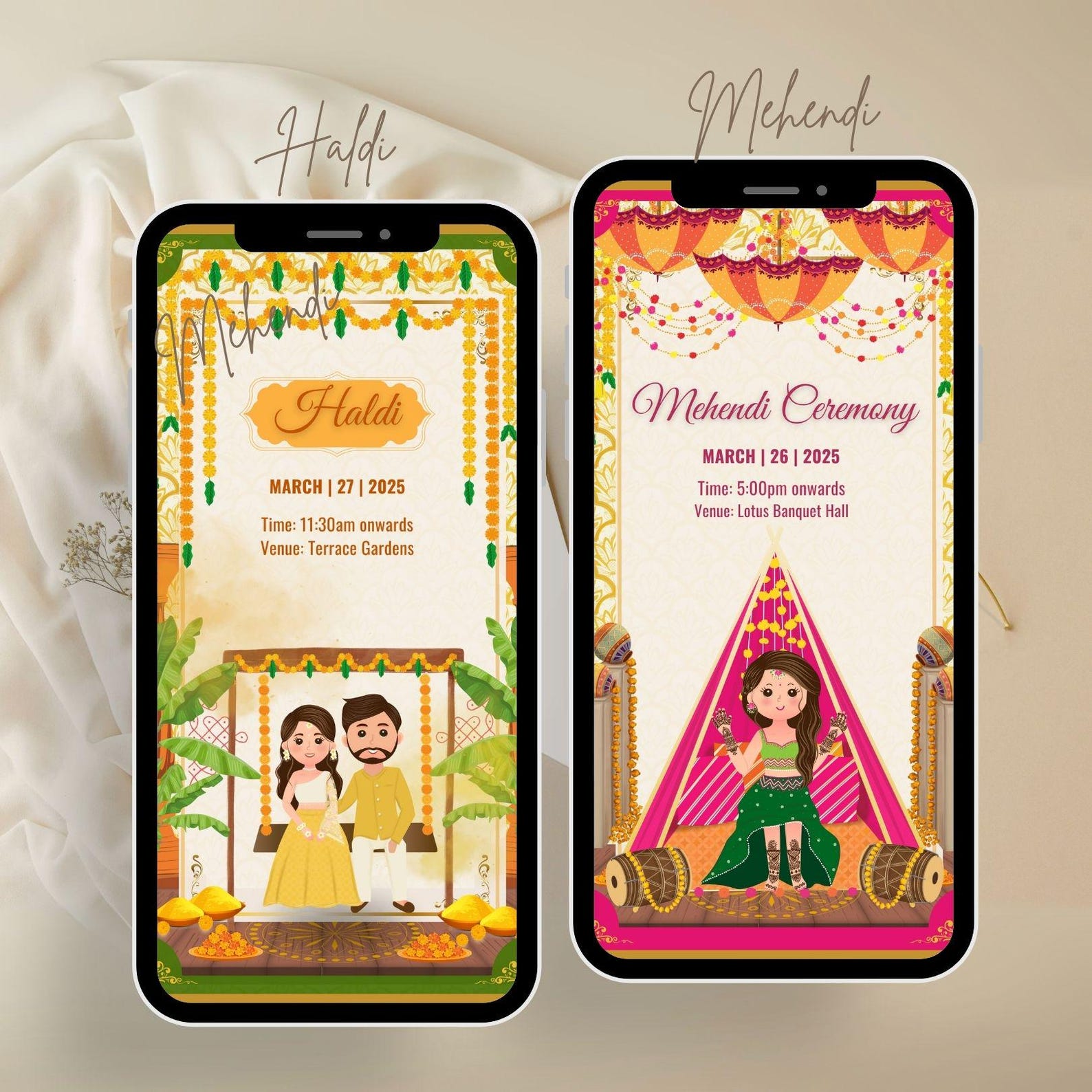 Animated Video Invitation Template, DIY Editable Indian Wedding ...