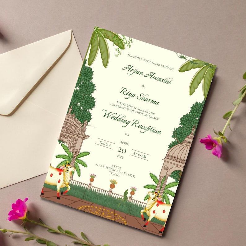 DIY Hindu Wedding Invitation Template All in One Bundle Traditional ...
