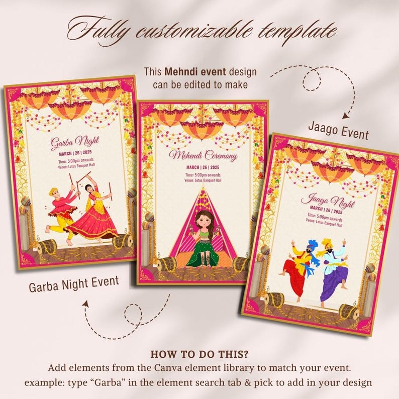Indian Wedding Invitation Video Template, Editable Animated Hindu ...