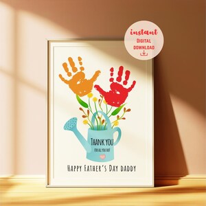 Fathers Day Handprint Craft, Fathers Day Gift, Hands Down Best Dad Ever ...
