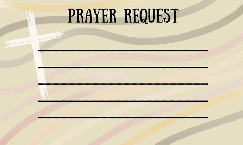 25 Bible Verses for Encouragement Prayer Request Cards Printable ...