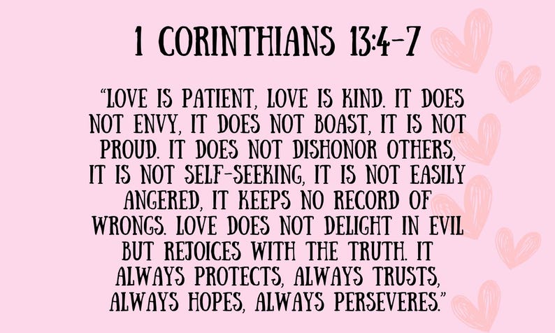 25 Bible Verses About Love – Christian Printable Scripture Cards ...