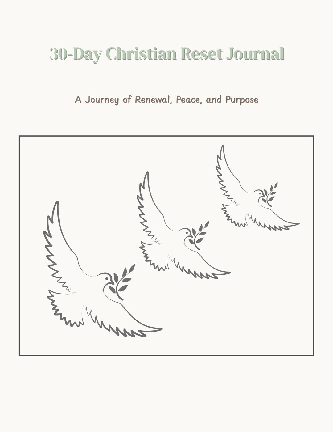 30-day Christian Reset Journal | Faith-based Printable | Daily Bible ...