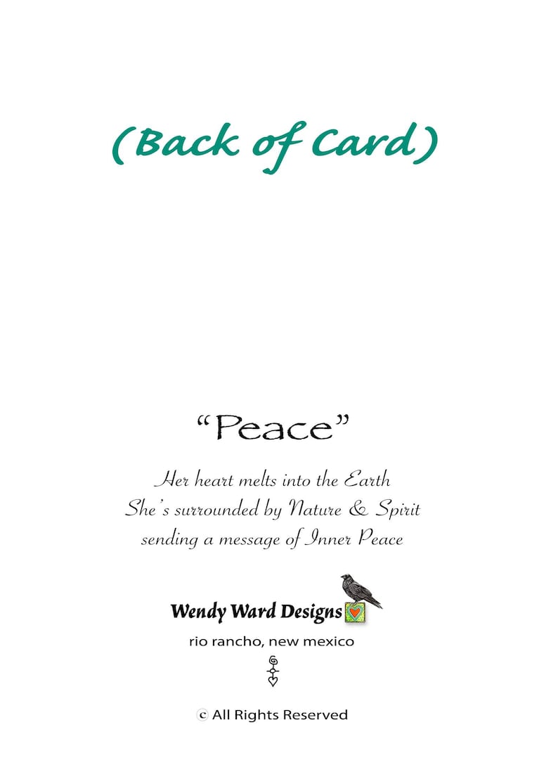 PEACE Art Card - Etsy