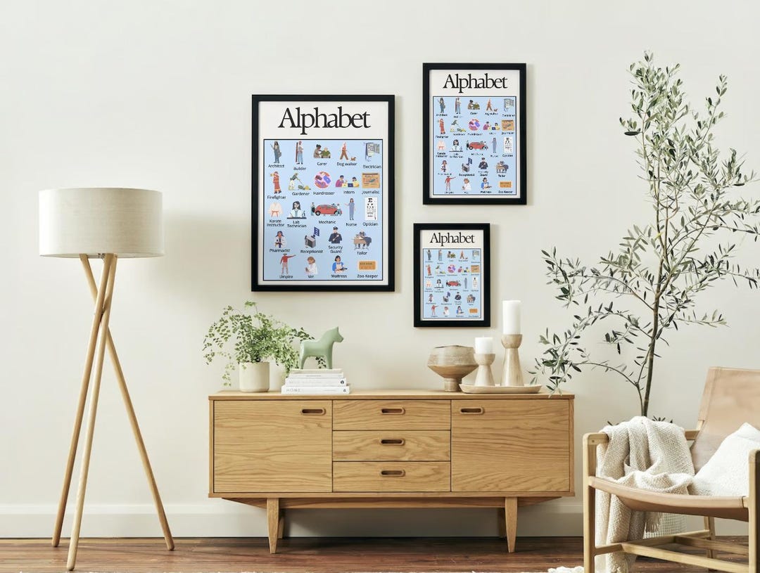 Alphabet Poster (jobs/careers) ESL Young Learners - Etsy