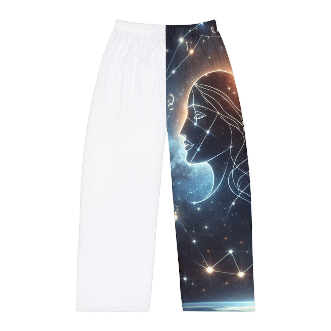 Gemini Men's Pajama Pants Celestial Night Sky Lounge Sleepwear for Men ...