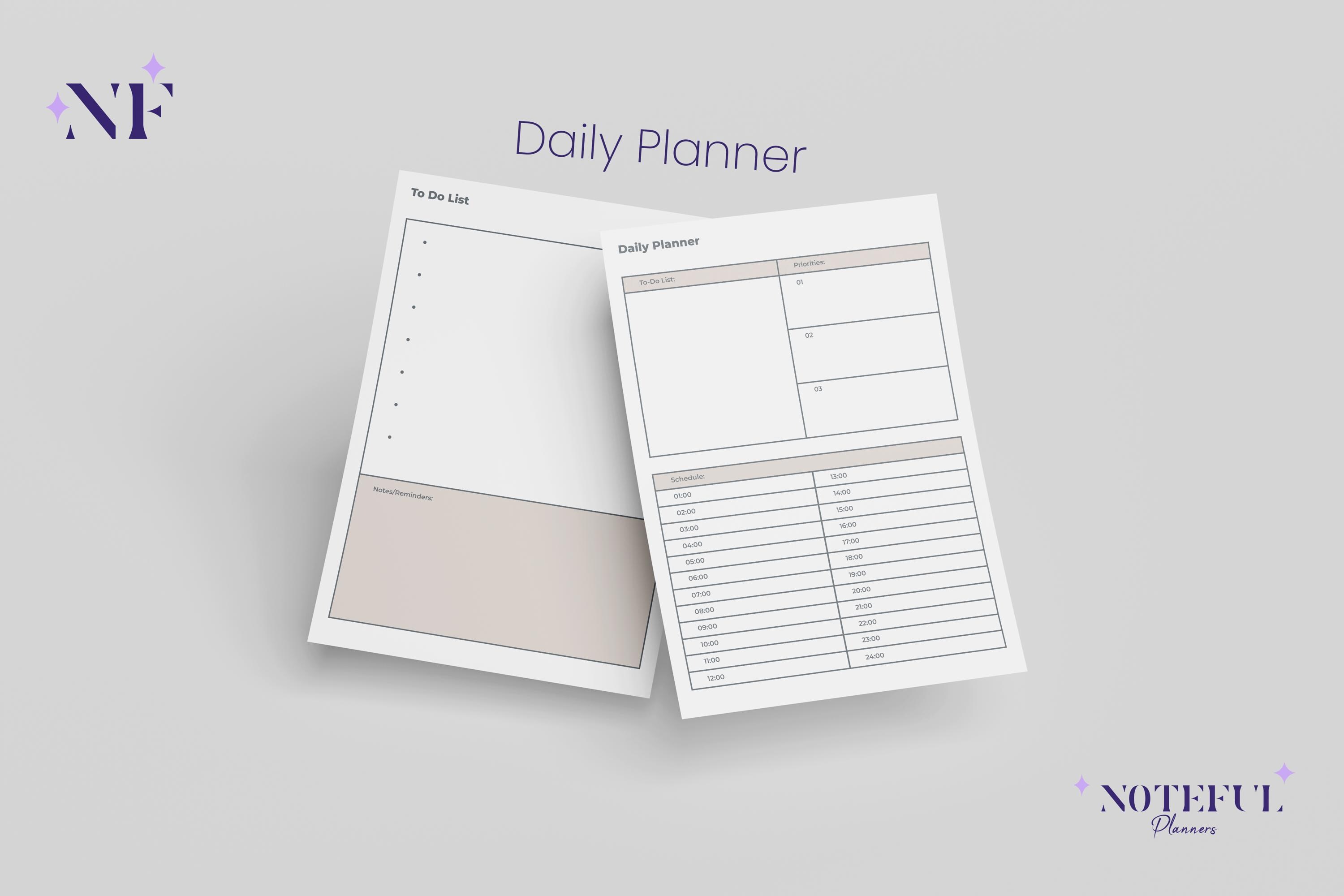 Minimalist Printable Student Planner Bundle Daily Weekly Monthly ...