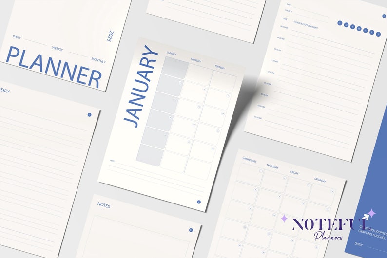 2025 Printable Planner | Daily, Weekly, Monthly Layouts | A4, Letter ...