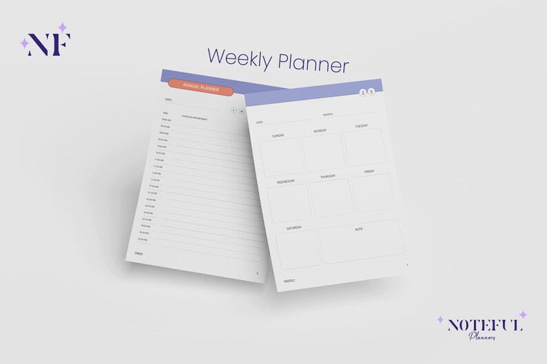 Daily and Weekly Digital & Printable Planner Goals, Daily, Weekly ...