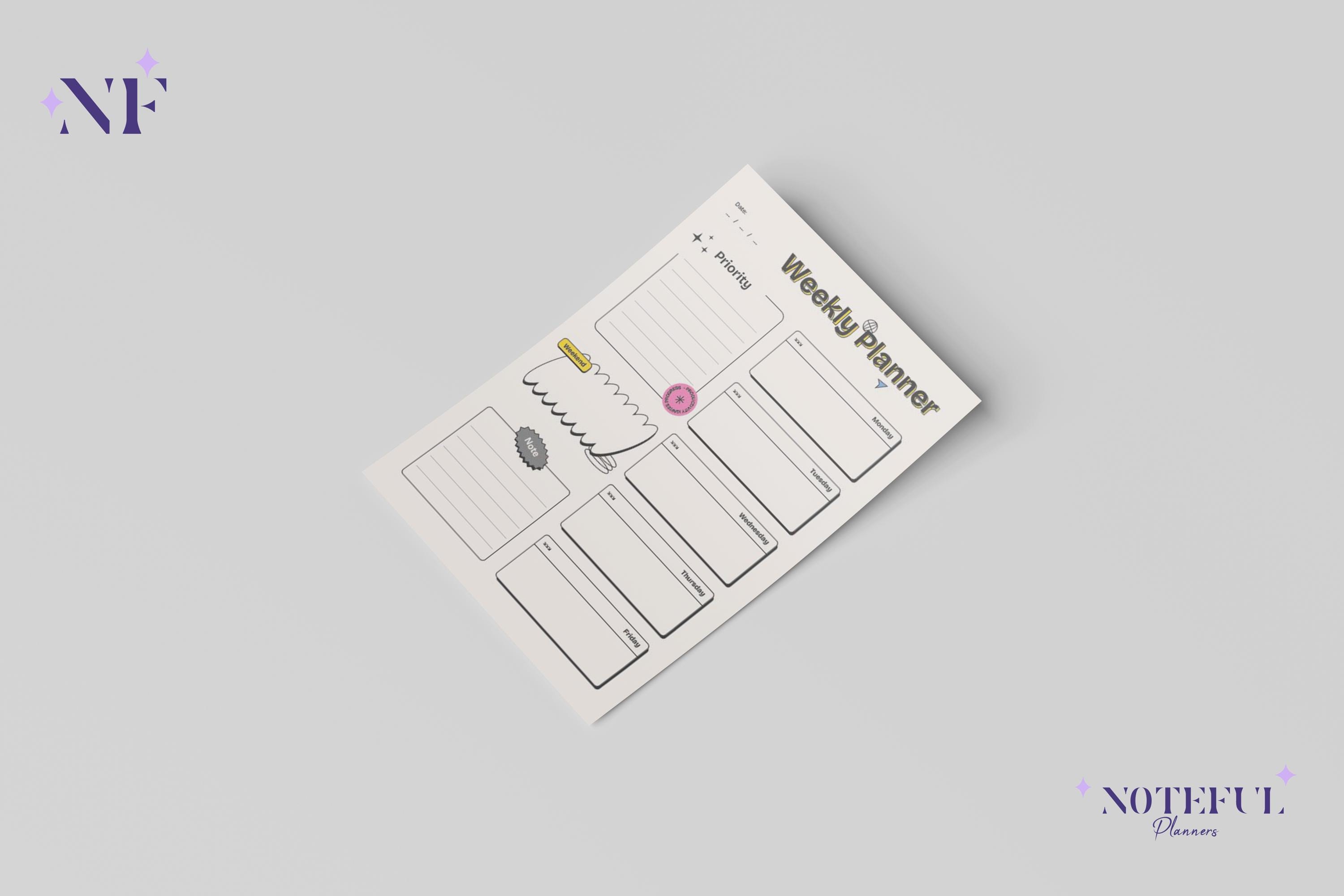 Printable 2025 Daily Weekly Planner Customizable Layouts Minimalist ...