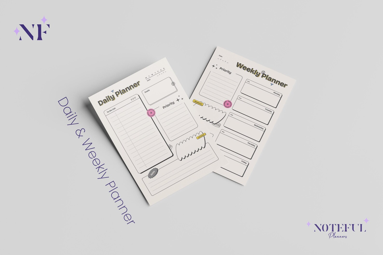 Printable 2025 Daily Weekly Planner Customizable Layouts Minimalist ...