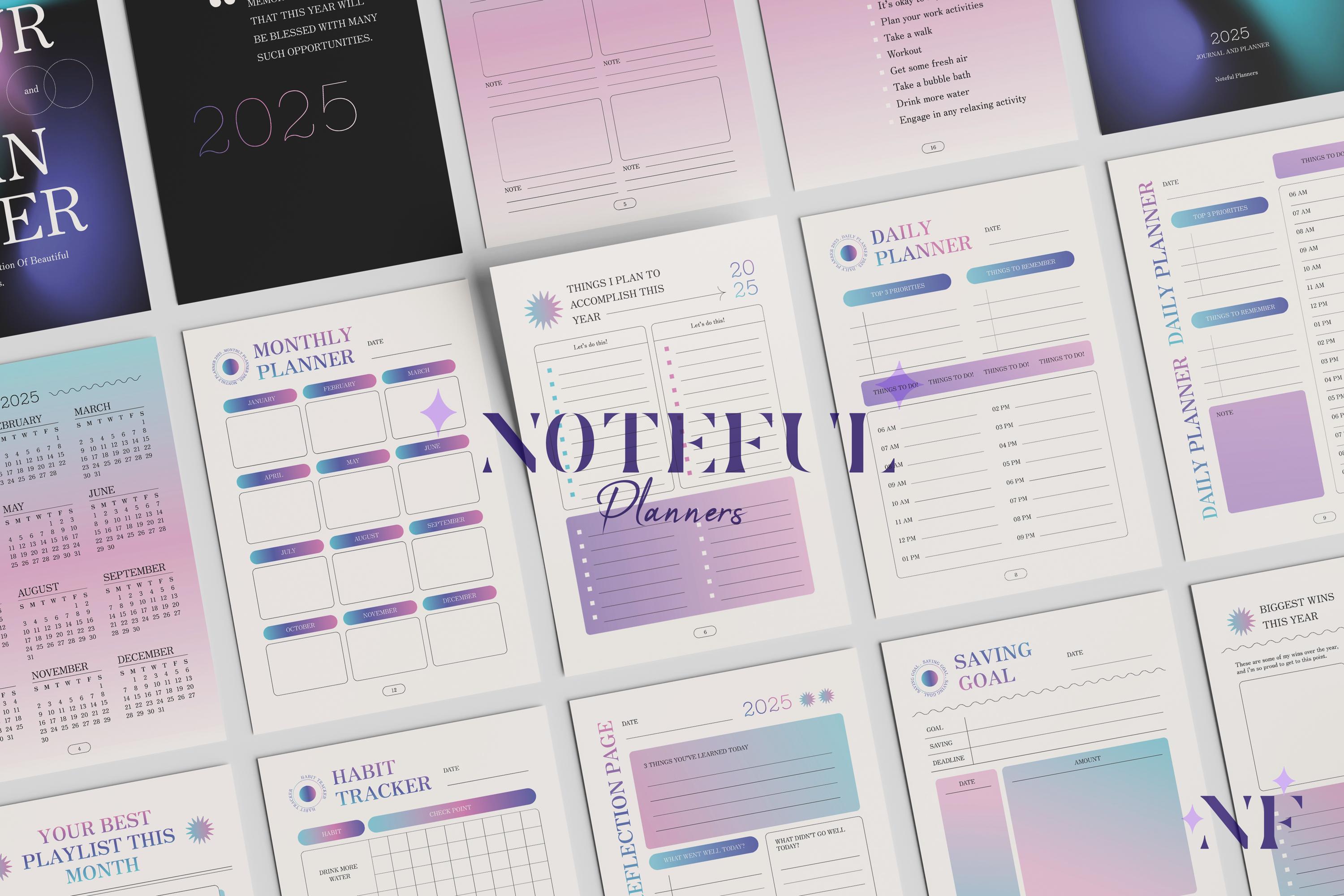 2025 Printable Digital Planner Daily, Weekly & Monthly Planner ...