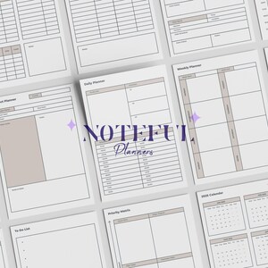 Minimalist Printable Student Planner Bundle Daily Weekly Monthly ...