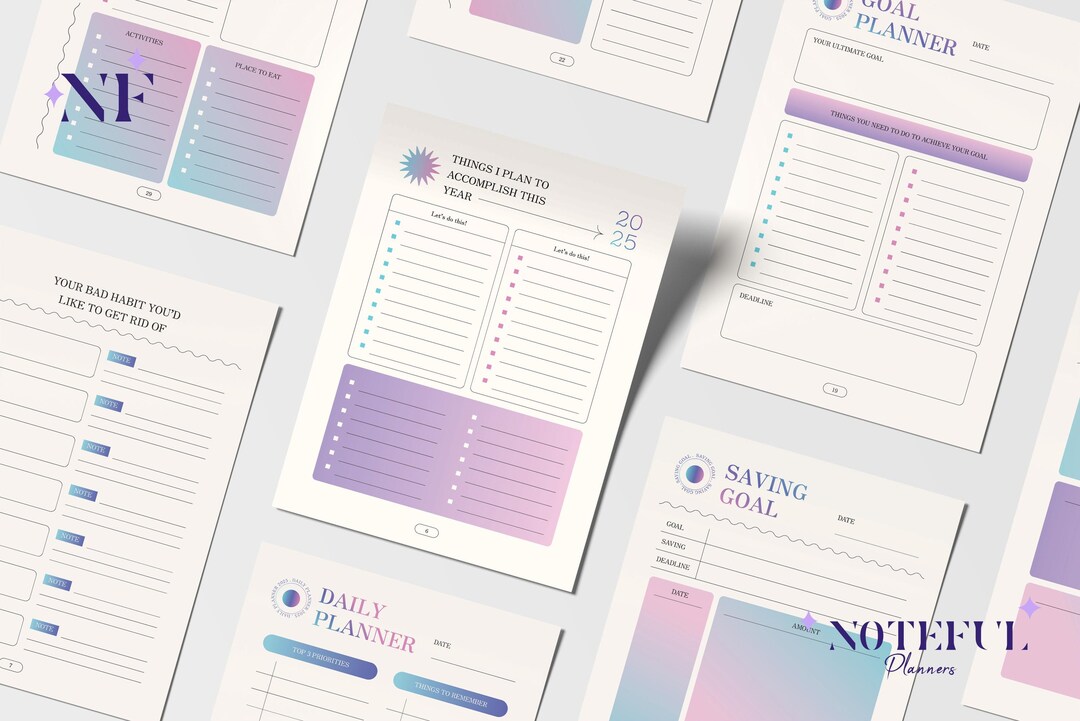 2025 Printable Digital Planner Daily, Weekly & Monthly Planner ...