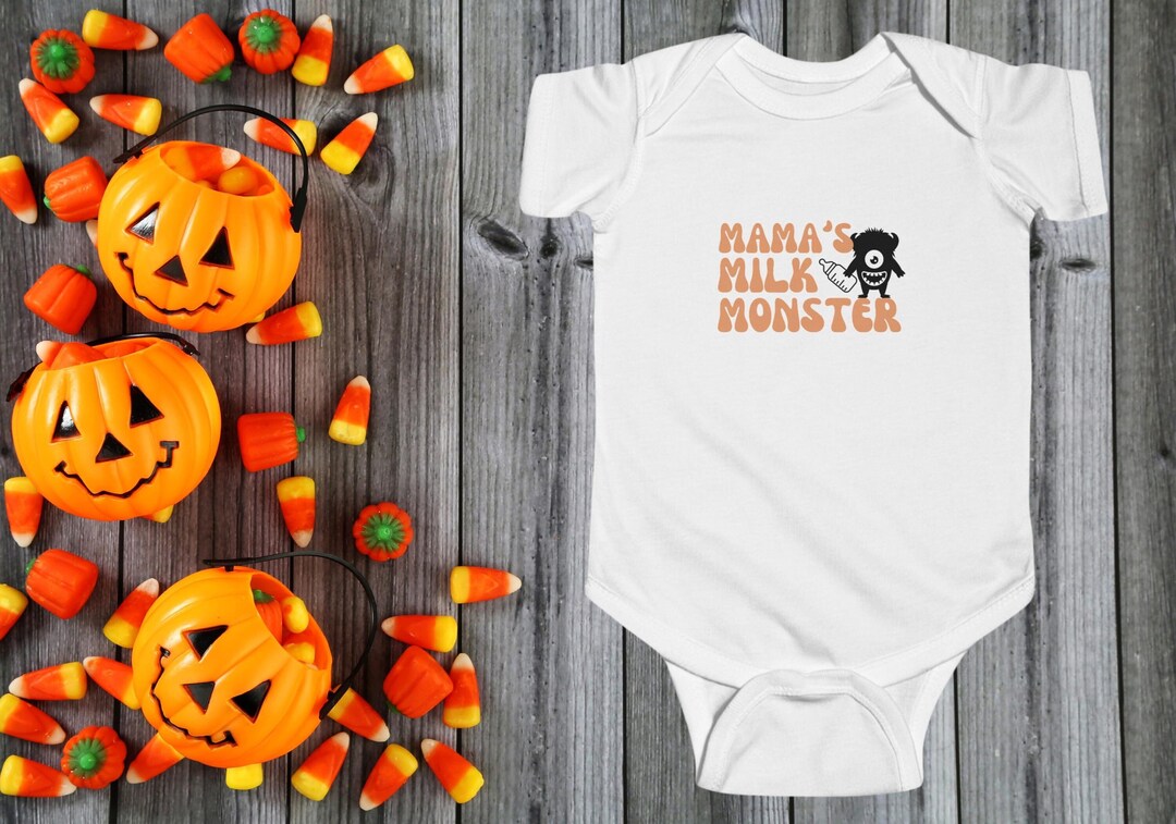 Cute Mama's Milk Monster Baby Onesie® Funny Breastfeeding Baby Toddler ...