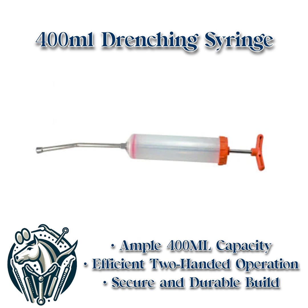 400ml Drenching Syringe for Horse Dental Procedures Reliable & Easy to ...