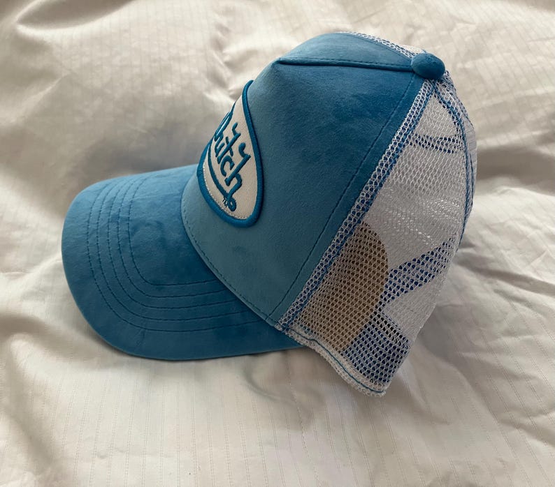 Baby Blue Velvet Von Dutch Trucker Hat - Etsy