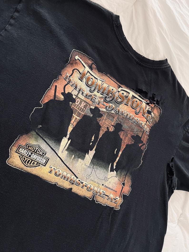 Vintage Harley Davidson Tombstone Arizona Skull Limited Edition Movie