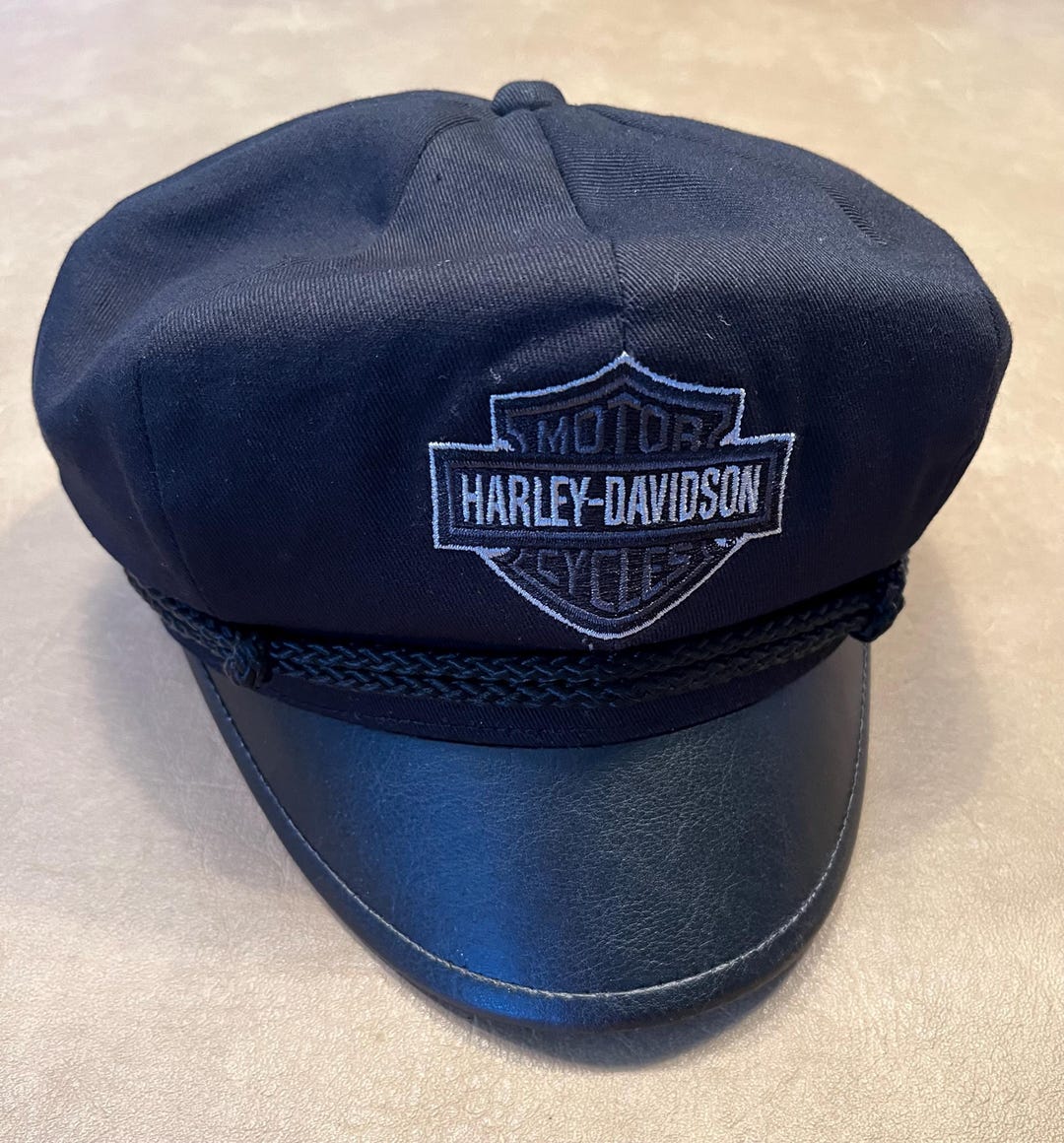Harley Davidson Biker Cap - Etsy