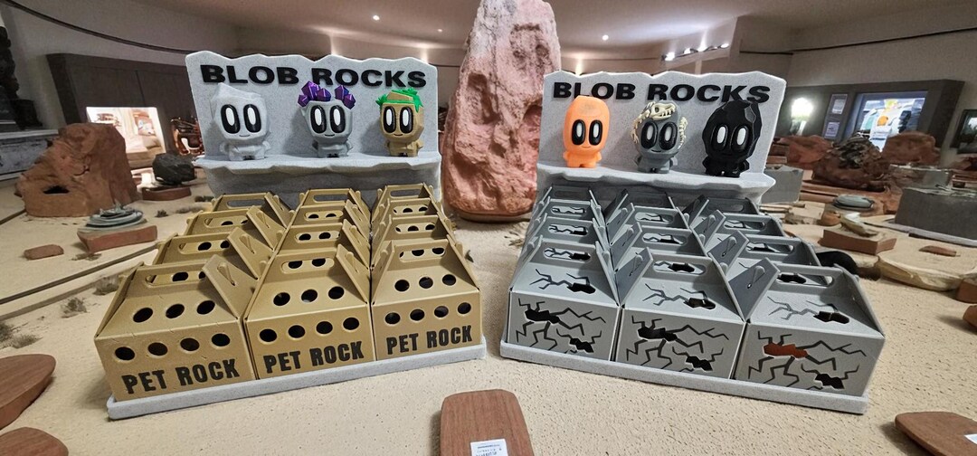 Blob Rocks – 3D Printed – Retro 70s Pet Rock Revival – Cute & Quirky ...