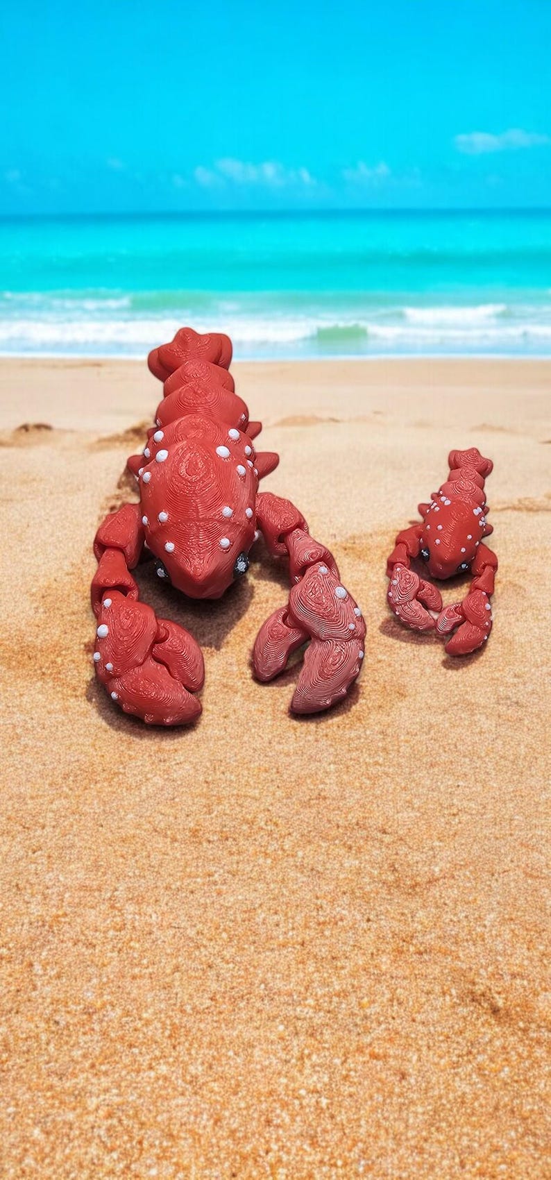 Lobster Fidget Toy in Pale – Fun and Poseable Ocean Creature Gift - Etsy