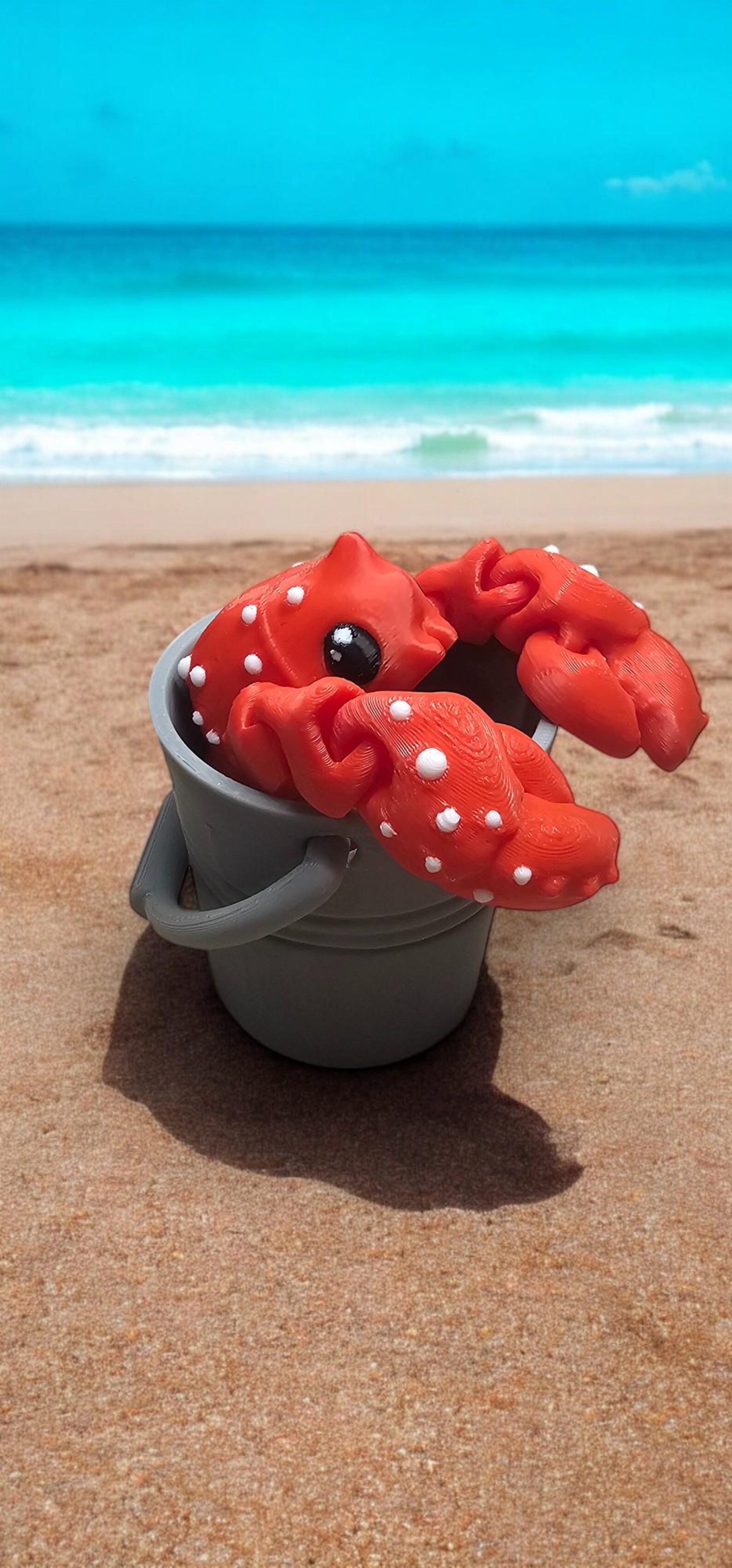 Lobster Fidget Toy in Pale – Fun and Poseable Ocean Creature Gift - Etsy